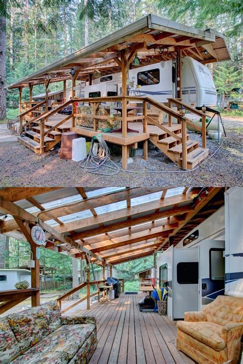 20 Stunning Rv Covers With Decks For Stylish Outdoor Living