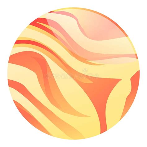 Red Fire Ball Icon Cartoon Vector Circle Drop Stock Vector Illustration Of Liquid Gradient