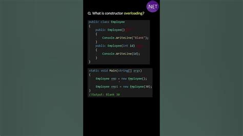 What Is Constructor Overloading Youtube