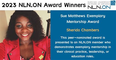 Grateful And Humbled Thanks To My Peers And Mentees Who Nominated Me And To Nln For This Award