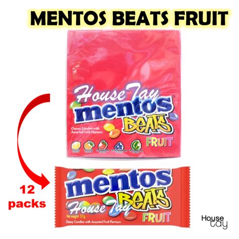 Mentos Beats Fruit Chewy Candy 12 Sachets Shopee Singapore