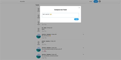 Github Mateuszwszola Twitter Clone A Full Stack Twitter Clone App Built Using Mern Stack The