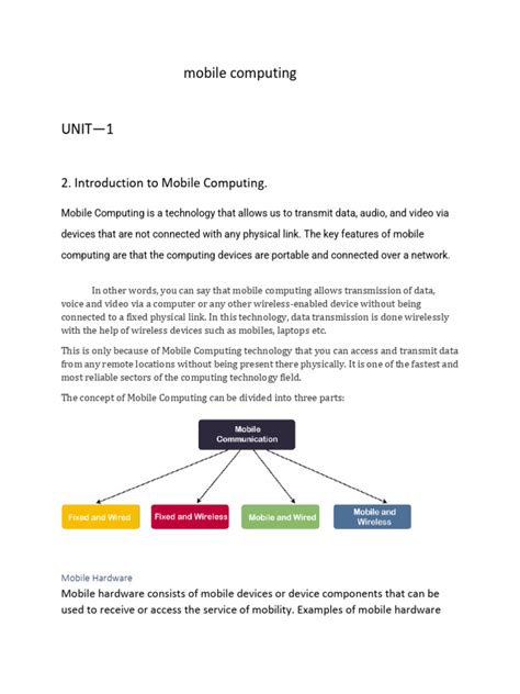 Mobile Computing Pdf Computer Network Ip Address