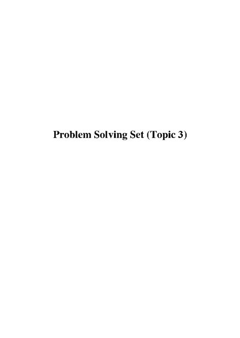 Solution Topic 3strain Energy Problem Solving Set Topic 3 Problem