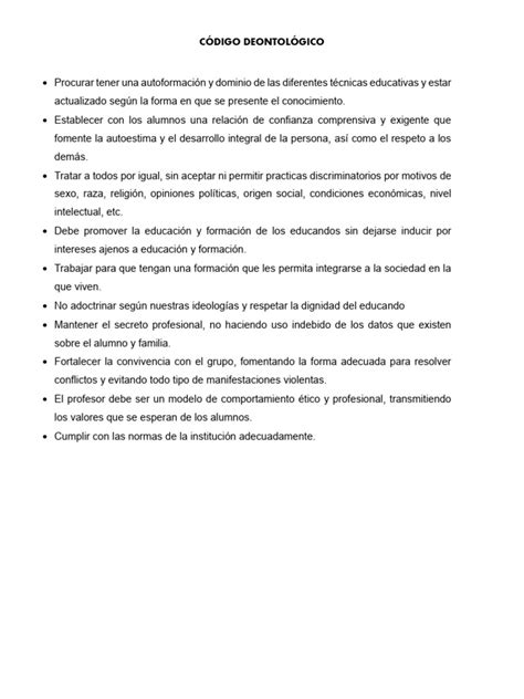 Código Deontológico 250523 230453 Pdf