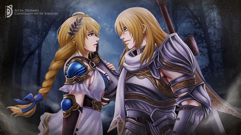 Commission Sophitia And Siegfried By Dilaneko On Deviantart
