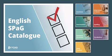 Ks3 Spag Resources Catalogue English Resources Beyond