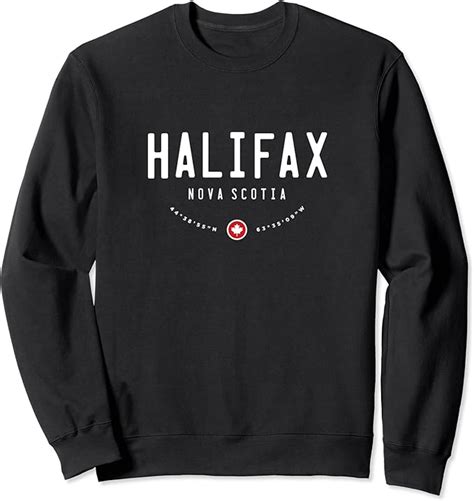 Halifax Nova Scotia Canada Flag Sweatshirt Uk Clothing