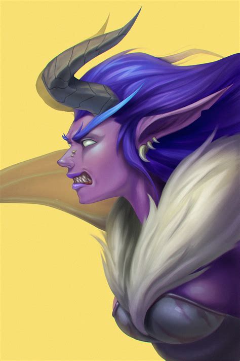 Artstation Card Game Class Tiefling