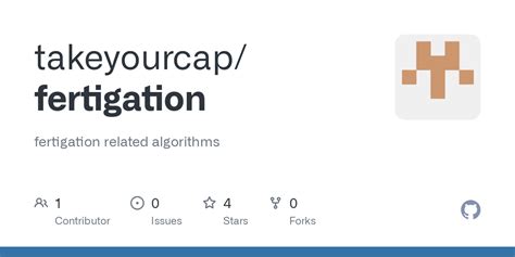Github Takeyourcapfertigation Fertigation Related Algorithms