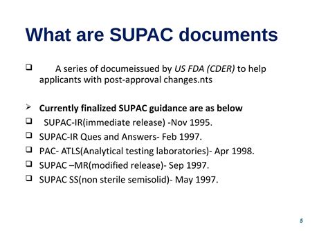 Supac Ppt