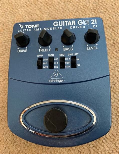 Behringer V Tone Guitar Driver Di Gdi21 Guitar Amp Modelerdirect Recording Preampdi Box Rock