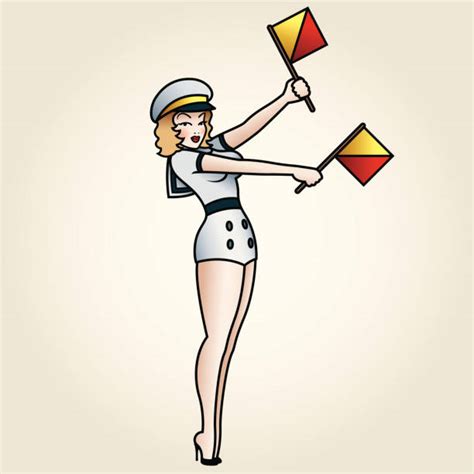 Traditional Sailor Girl Tattoos