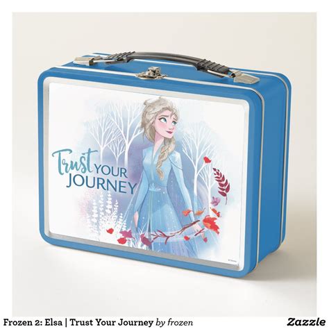 Frozen 2 Elsa Trust Your Journey Metal Lunch Box Zazzle Lunch