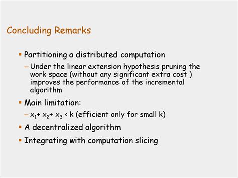 efficient incremental optimal chain partition of distributed program