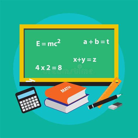 School Concept Math Icon Vector Illustration Design Stock Vector