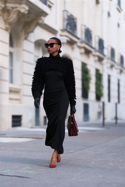 How To Wear A Black Dress In Winter