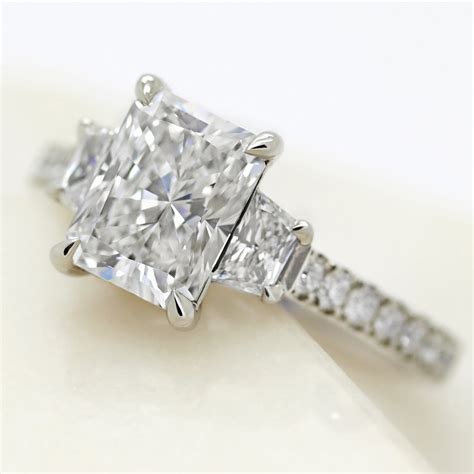 Radiant Diamond Engagement Rings Explore 1ct 2ct 3ct
