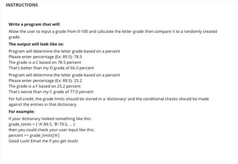 Solved INSTRUCTIONSWrite A Program That Will Allow The User Chegg