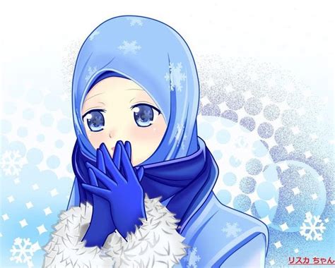 Gambar Anime Berhijab Imut
