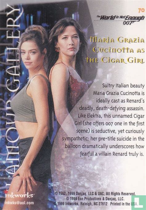 Maria Grazia Cucinotta As The Cigar Girl 70 1999 James Bond The