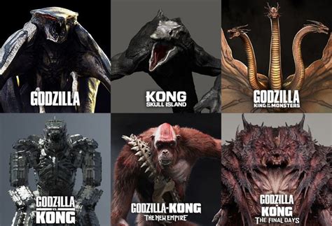 Artstation Monsterverse Of Movie Villains Godzilla Film Millie