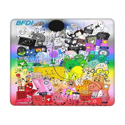 Game Bfdi Battle For Dream Island Mouse Pad Non Slip Rubber Mouse Pad