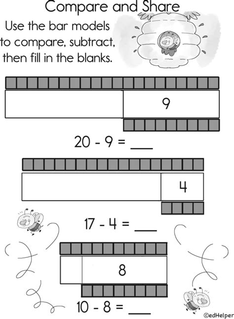 Picture Subtraction Bar Models In Action Workbook