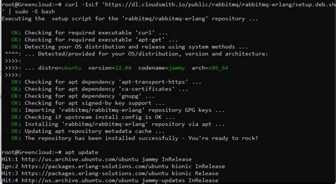 How To Install Rabbitmq On Ubuntu 2204 Greencloud Documentation