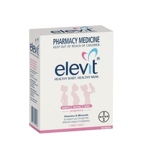 Elevit Pregnancy Multivitamin Tablets 100 Pack 100 Days Pitttwater