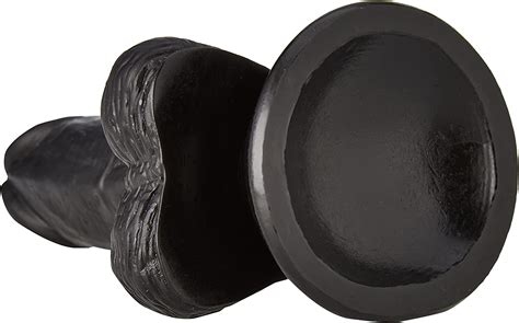 Real Rock Realistic Cock With Scrotum 6 Inch Length Black Bigamart