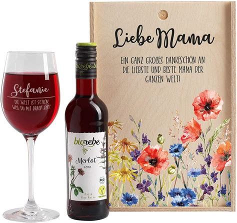 Herz And Heim® Wein Geschenk Zum Muttertag Liebe Mama Wein Mit