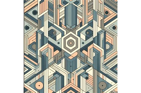 Muted Geometry Background Gráfico Por Unlimited Art · Creative Fabrica