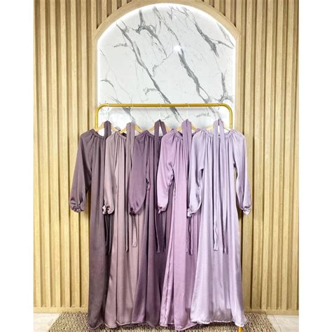 Jual Limited Casandra Dress Shimer Silk Premium Gamis Viral Dress