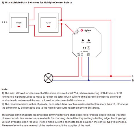 In Wall Zigbee Ac Phase Cut Dimmer Sr Zg9101sac Hpw