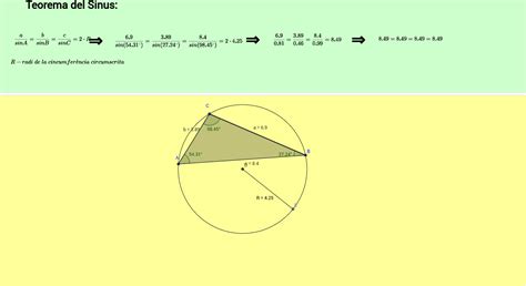 Sinus Theorem Geogebra