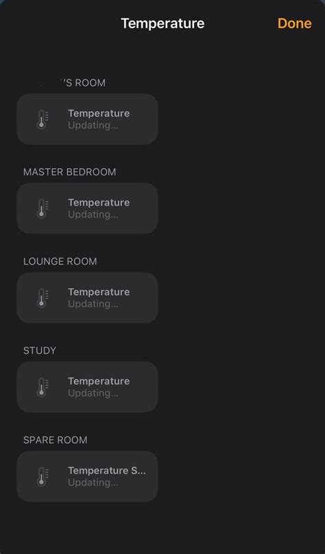 Temp Humidity Sensors Continually “updating…” R Homepod