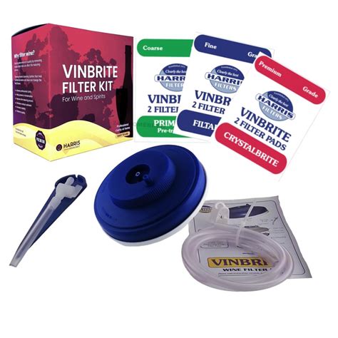 Wine Filter Harris Filters Vinbrite Mk3 Complete Kit Incl Pads And New