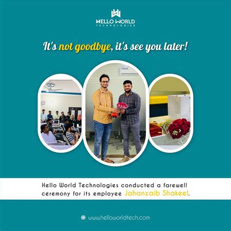 Hello World Technologies On Linkedin Team Employeefarewell