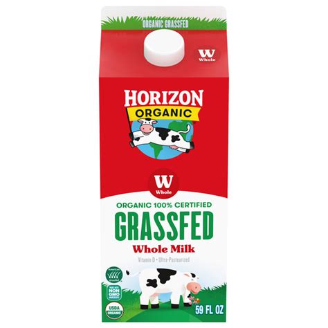Horizon Organic Grassfed Whole Milk 59 Fl Oz Carton Same Day Delivery