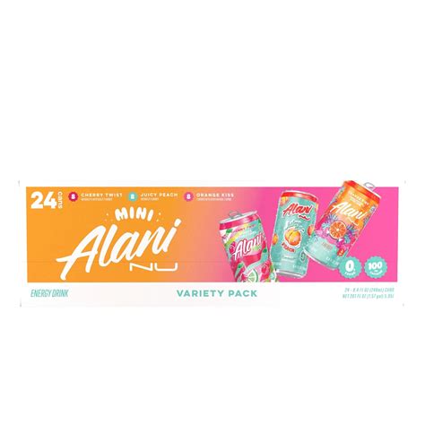 Alani Nu Mini Energy Drink Variety Pack 8 4 Fl Oz 24 Cans Low Calorie Zero Sugar