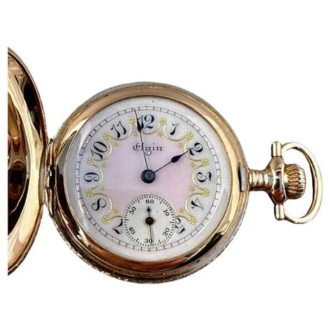 Elgin National Watch Co Solid 14k Gold Pocket Watch In Mint Condition