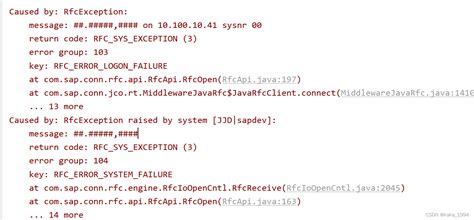 连接sap Rfc一直报错如何解决？middlewarejavarfc Csdn博客