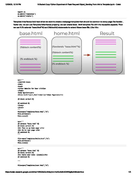 Python 9 Flask Request Object And Template Inheritance Guide Studocu