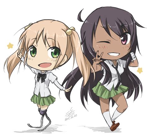 [emi][miki][chibi] Track Stars Art By By Artifedex R Katawashoujo