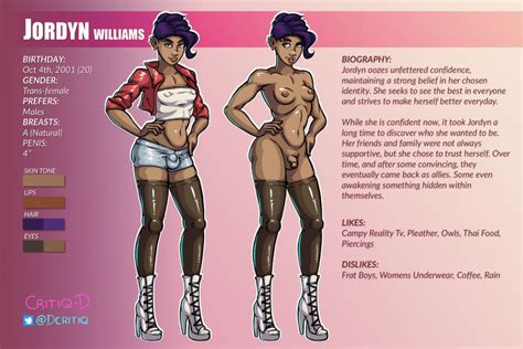 Rule 34 Bulge Character Sheet Critiq D Futanari Jordyn Critiq D