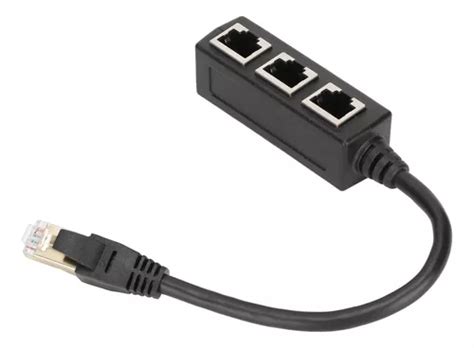 Ethernet Socket Adapter Rj45 Cable Extension 1 To 3 Port Mercadolivre