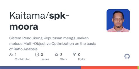 Github Kaitamaspk Moora Sistem Pendukung Keputusan Menggunakan