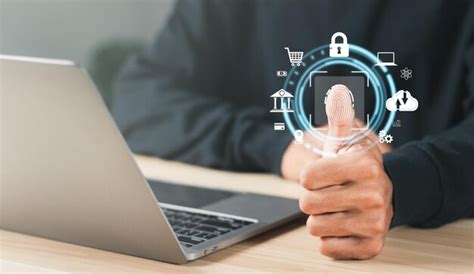 Premium Photo Biometric Identity Fingerprint Scanner For Personal Financial Access Digital