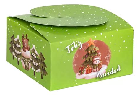 25 Cajas Para Rosca Individual Navideña Cajas Mini Rosca Mercadolibre